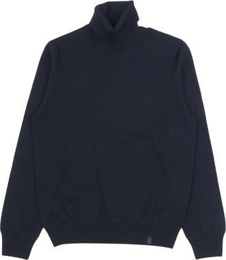 Fay Homme, Pulls, Bleu, Taille: 4XL Wool Turtleneck
