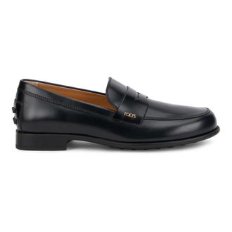Tod's Femme, Chaussures, Noir, Taille: 39 EU Mocassins Classiques en Cuir