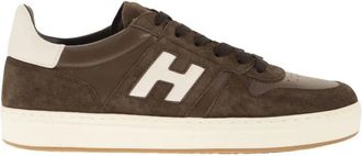 Hogan Low-Top Sneaker - H668 - H-Tv Leather And Suede Trainers - Gr. 6_5 - in Grau - f&uuml;r Damen