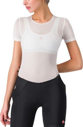 Castelli Pro Mesh W Short Sleeve Funktionsshirt f&uuml;r Damen, Wei&szlig;, Large