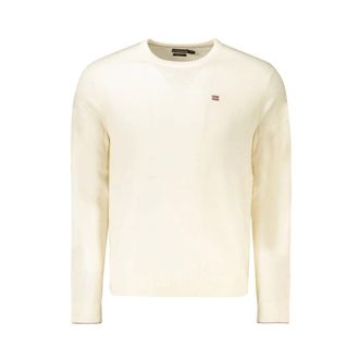 Napapijri Wei&szlig;er Woll Herren Pullover - - Knitwear - Herren - Wei&szlig; - M