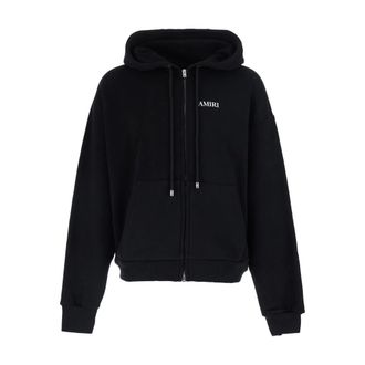 Amiri Homme, Sweatshirts et sweats &agrave; capuche, Noir, Taille: XL Sweat &agrave; capuche zipp&eacute; oversize Varsity Patch