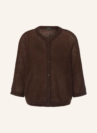 OPUS Strickjacke Daris Mit 3/4-Arm braun
