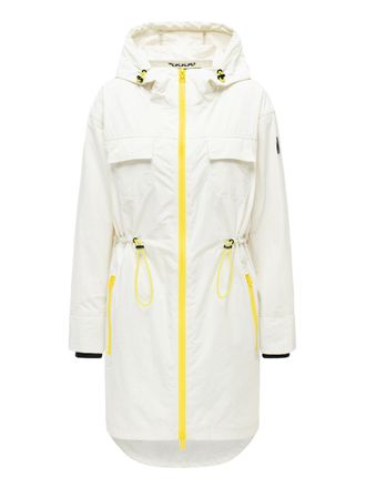 Marikoo Damen Mantel &Uuml;bergangsjacke Tr&uuml;ffelbonbon mit Kapuze