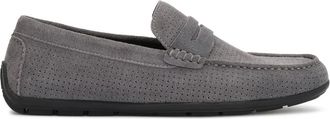 Kazar Homme, Chaussures, Gris, Taille: 46 EU Mocassins en daim