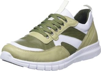 Andrea Conti Damen 1703602 Sneaker, Khaki/weiß/Oliv, 36 EU