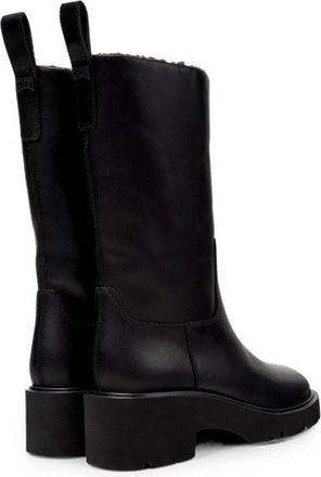 Camper Shearling-Lined Leather Boot - Black
