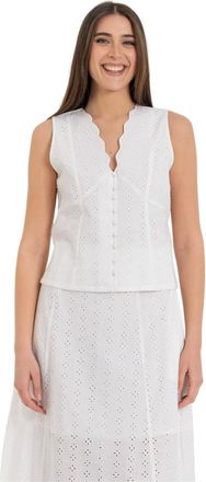Kocca Femme, Tops, Blanc, Taille: 42 FR Sleeveless Top