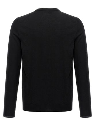 Zanone Wool Crew Neck Sweater - Black