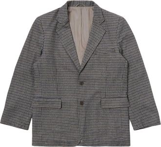 Universal Works Homme, Vestes, Multicolore, Taille: L Blazer Boston en Laine Pied-de-Poule