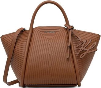 Karl Lagerfeld Femme, Sacs, Brun, Taille: ONE Size K/Wellen Sm Tote