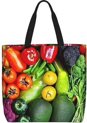 Generic L&eacute;gumes Frais Fruits Sac Fourre-Tout Pliable Tote Bag Imperm&eacute;able Sac A Main Femmes Pour Shopping Voyage Gym
