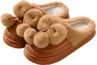 Generic Pantoufles confortables en mousse &agrave; m&eacute;moire de forme pour femme - Antid&eacute;rapantes - Chaudes - Avec mousse &agrave; m&eacute;moire de forme - Chaussures dhiver douces