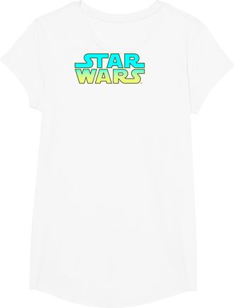 Star Wars Neon Vibrant Colored Logo Graphic T-Shirt T-Shirt