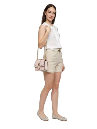Michael Kors Womens Crossbody Bag Powder Blush Leather Crossbody-bags
