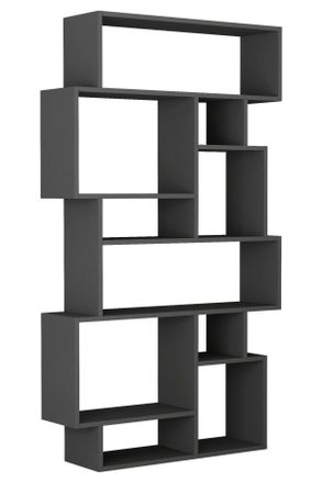 Livetastic B&uuml;cherwand, Anthrazit, Holzwerkstoff, 96x169x26 cm, Wohnzimmer, Regale, B&uuml;cherregale