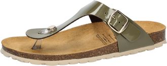 Lico Damen Bioline Trend Pantoletten, Oliv, 36 EU