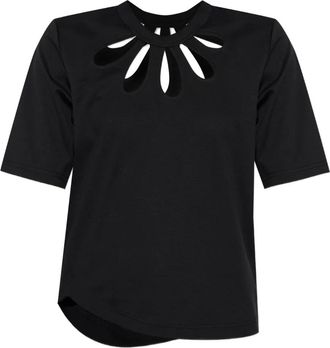 Comme Des Garçons T-Shirt mit Cut-Out - Schwarz