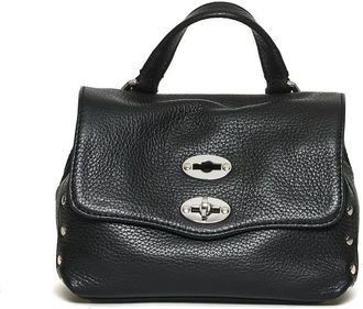 Zanellato Crossbody Bags - Structured Textured Leather Handbag With Flap Clos - Gr. unisize - in Schwarz - für Damen
