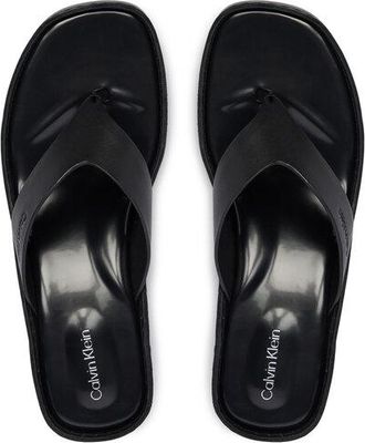 Calvin Klein Zehentrenner Block Heel Sndl Thong Lth HW0HW02913 Schwarz