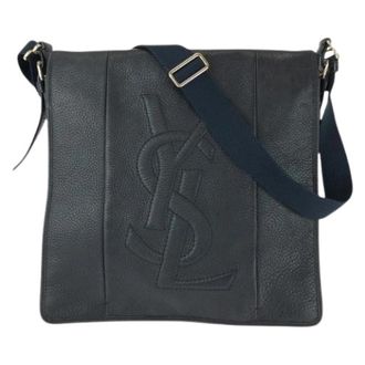 Saint Laurent Pre-owned Leather Shoulder Bag - - Pre-owned - Herren - Schwarzk - ONE SIZE