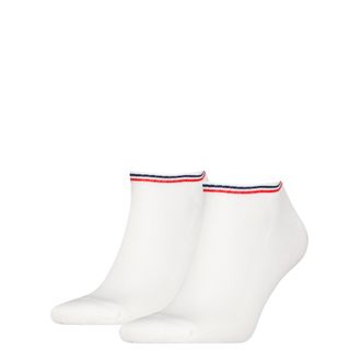 Tommy Hilfiger Sneakersocken TOMMY HILFIGER TH UNI TJ SNEAKER 2P ICONIC, Herren, Gr. 35-38, wei&szlig;, Baumwollmischung, Socken Sneakersocken, Topseller
