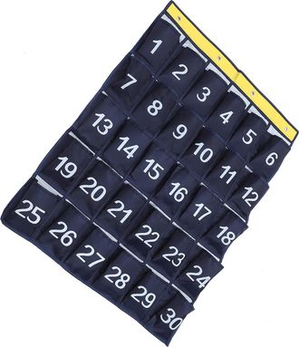 STOBOK Handytasche Zum H&auml;ngen Mit Mehreren Taschen H&auml;ngeregistratur-organizer F&uuml;r Klassenzimmer Blau Multifunktionaler Handyhalter Als Aufbewahrungstasche