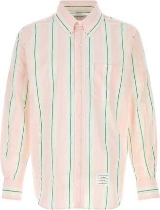 Thom Browne Homme, Chemises, Multicolore, Taille: L Chemise boutonn&eacute;e &agrave; rayures