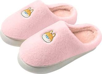 Generic Pantoufles pour femme et homme - En mousse &agrave; m&eacute;moire de forme - Ferm&eacute;es - En coton l&eacute;ger - L&eacute;g&egrave;res et moelleuses - Pour lhiver - Confortables et douce