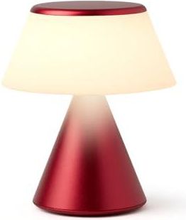 Lexon Lampe de chevet tactile LUMA S, veilleuse sans fil avec variateur dintensit&eacute; et synchronisation multi lampes, 9 couleurs LED, Rechargeable, Aluminium 