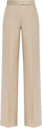 Max Mara Femme, Pantalons, Beige, Taille: 36 FR Angus Linen Pantalons