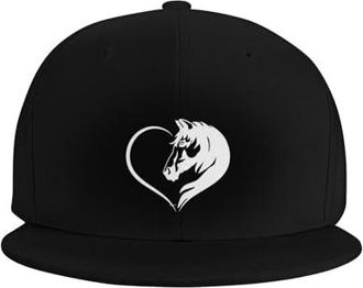 Generic Passionn&eacute;e De Chevaux Femme Homme Strapback Cap Respirant Casquette De Baseball Protection Solaire Snapback Chapeau pour Camping Trucker P&ecirc;che