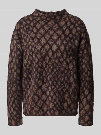 Zero Relaxed Fit Strickpullover aus elastischem Woll-Mix