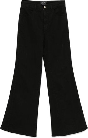 Andrea Ya'aqov Bootcut-Jeans mit hohem Bund - Schwarz