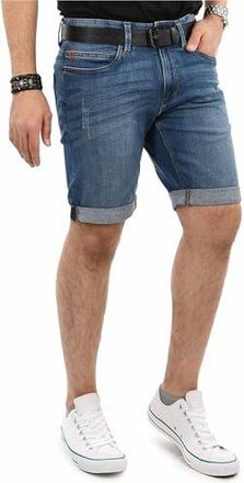 Indicode B797 Short en jean pour homme, Mid-indigo, XXL