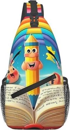 Generic Creative World Of Sac &agrave; bandouli&egrave;re pour homme Motif crayons de couleur