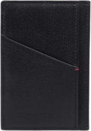 Brunello Cucinelli Homme, Accessoires, Noir, Taille: ONE Size Porte-cartes en cuir grain&eacute;