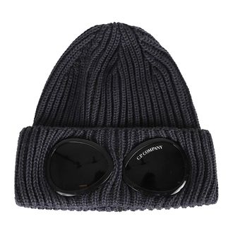 C.P. Company Extrafine Merino Wool Goggle Beanie - - Accessories - Herren - Schwarzk - ONE SIZE