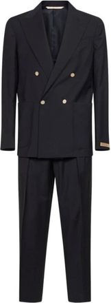 BRIGLIA 1949 Homme, Costumes, Bleu, Taille: S Costume crois&eacute; 1949