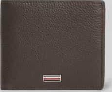 Tommy Hilfiger Portemonnaie aus echtem Leder mit Logo-Applikation