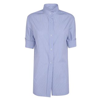 Maison Margiela Chemise &agrave; manches courtes boutonn&eacute;e &agrave; pression - Femme - Blouses et Chemises - Multicolore - Taille: 38 FR