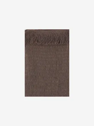 By Malene Birger Womens Mini Dress With Smocked Details Brown Viscose