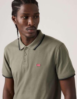 Levi's Polo &agrave; liser&eacute;s - Vert