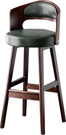 Generic Hoher Barhocker f&uuml;r die K&uuml;che, gepolstert mit PU-Leder, Holzbeine, Hohle R&uuml;ckenlehne, 136 kg belastbar, geeignet f&uuml;r K&uuml;cheninseln, Caf&eacute;s, Bartheken un