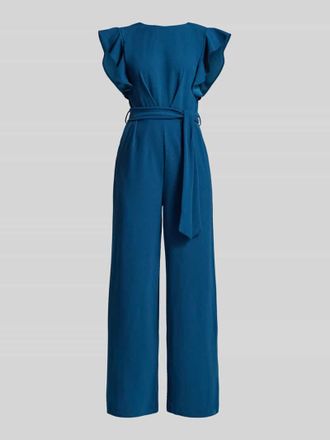 Apricot Jumpsuit mit R&uuml;schen