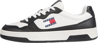 Tommy Jeans Herren TJM Cupsole Leather ESS Em0em01443 Low-Top, Wei&szlig; Ecru, 46 EU