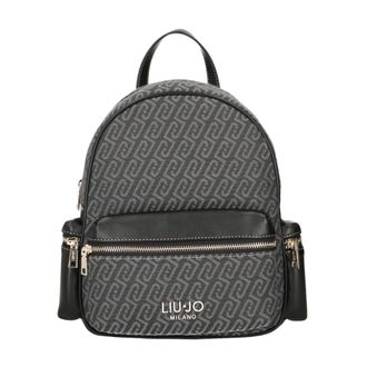 Liu Jo Sac &agrave; dos logo - Femme - Sacs - Noir - Taille: ONE Size