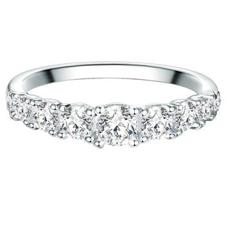 Trilani Ring - Sterling Silber Ring Zirkonia - Gr. 48 - in Silber - f&uuml;r Damen