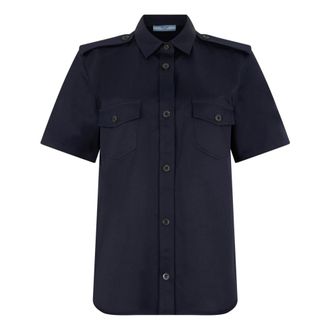 Prada Damen, Blusen & Hemden, Blau, SGr&ouml;&szlig;e