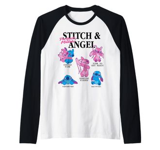 Disney Lilo & Stitch And Angel Perfect Match Valentine Raglan